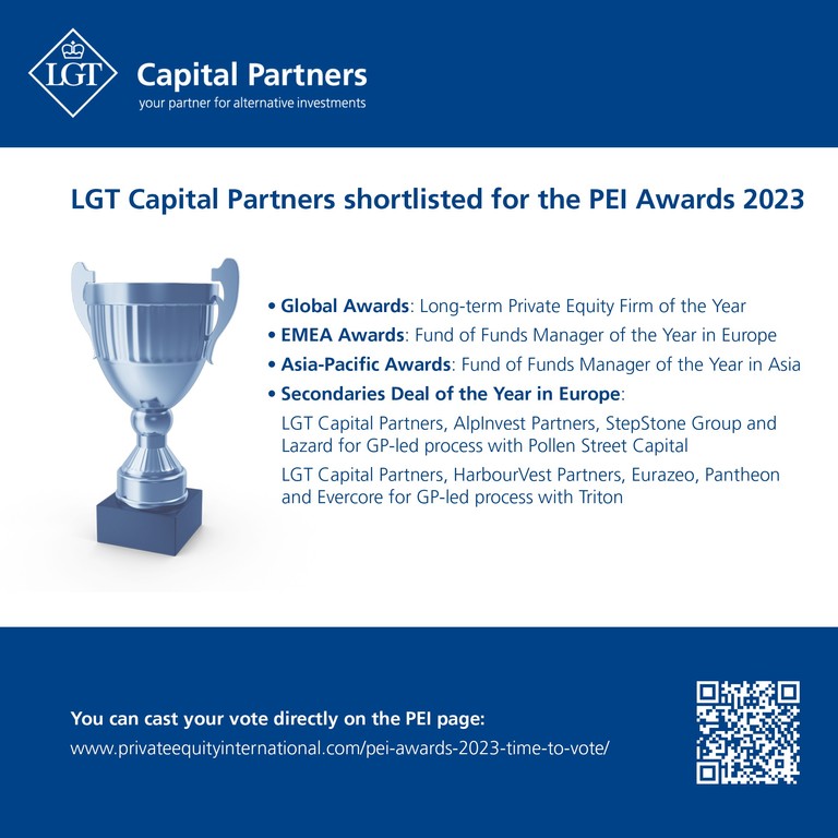 LGT Capital Partners shortlisted for multiple PEI awards | LGT Capital ...